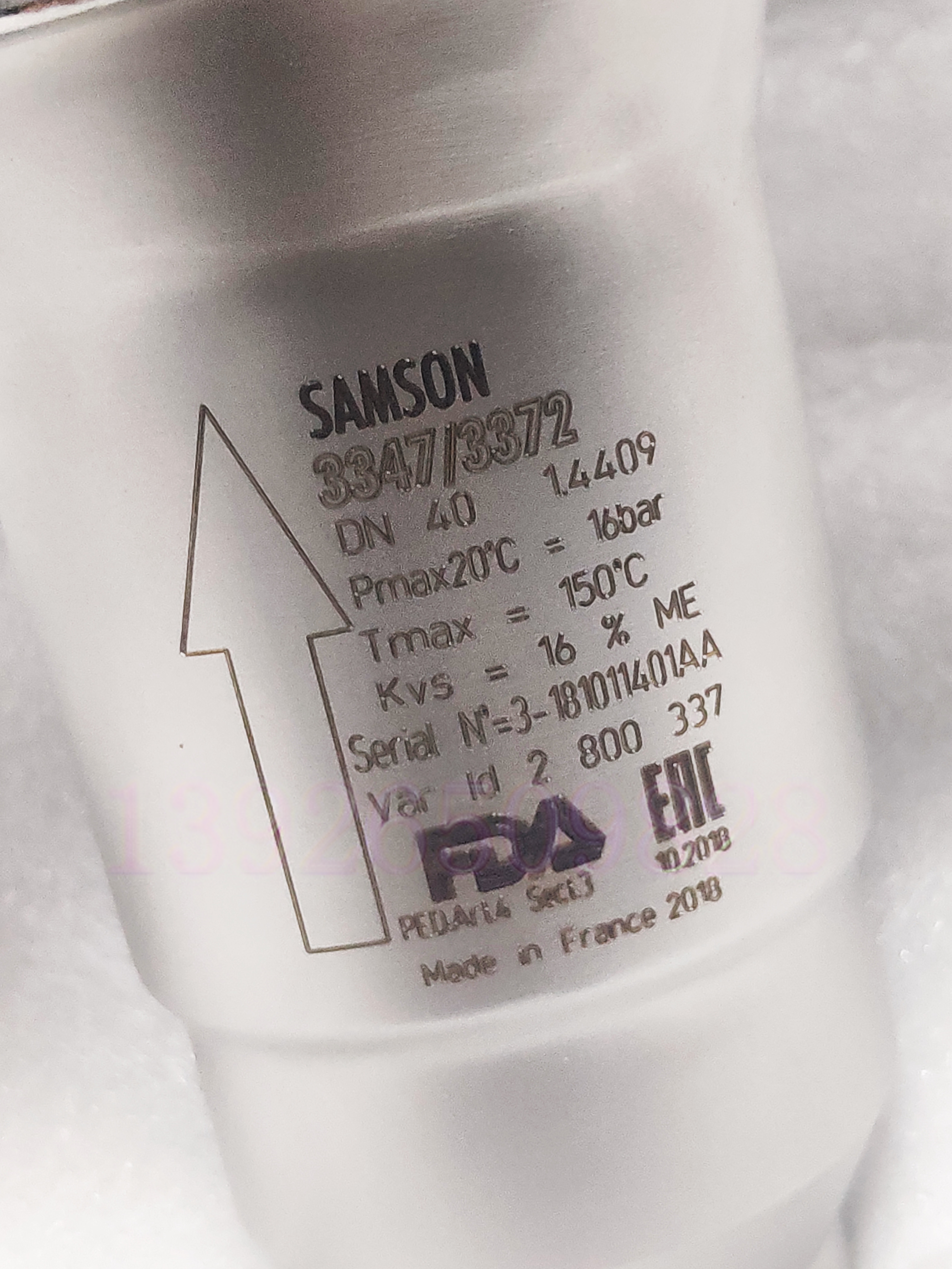 SAMSON Food Grade Control Valve 3347 Corner Seat 3372 Pneumatic ...