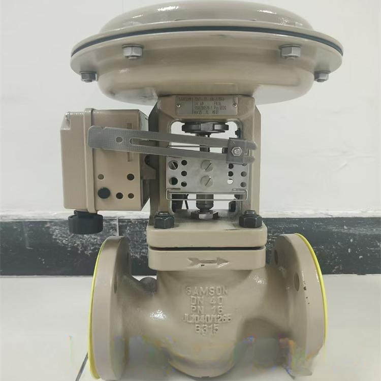 Pneumatic Control Valve SAMSON Model 3271 and Positioner 4763 in Stock ...